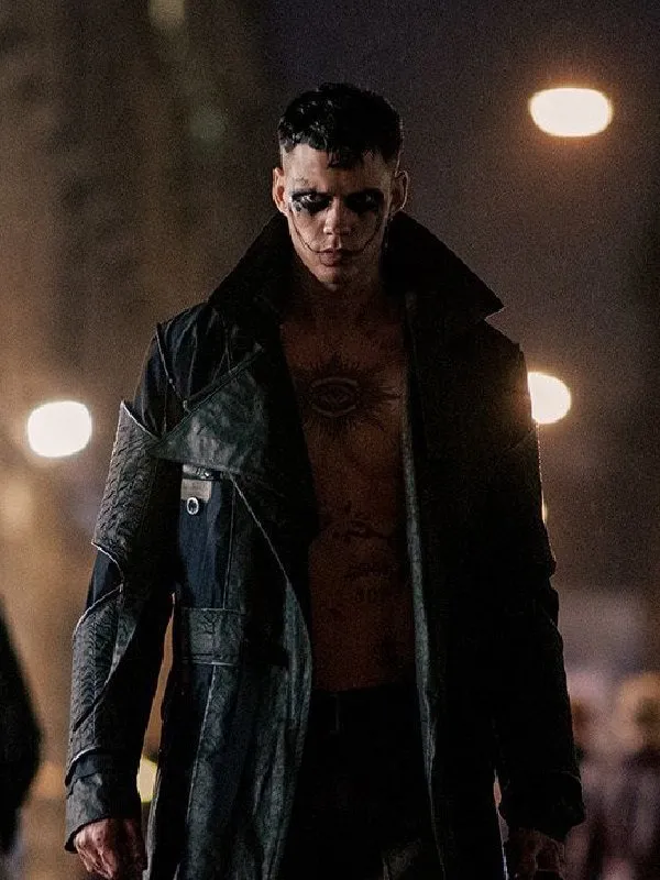 The Crow 2024 Bill Skarsgard Black Trench Coat - Jacket Hub