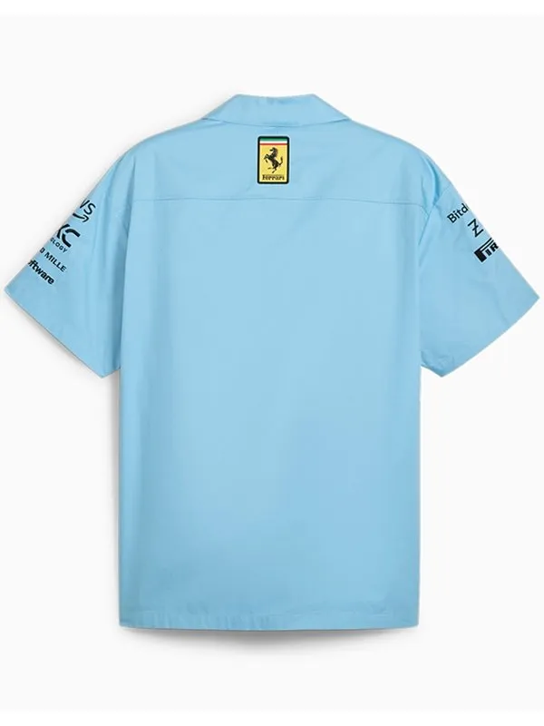 Ferrari Racing Blue Miami Grand Prix Shirt - Jacket Hub