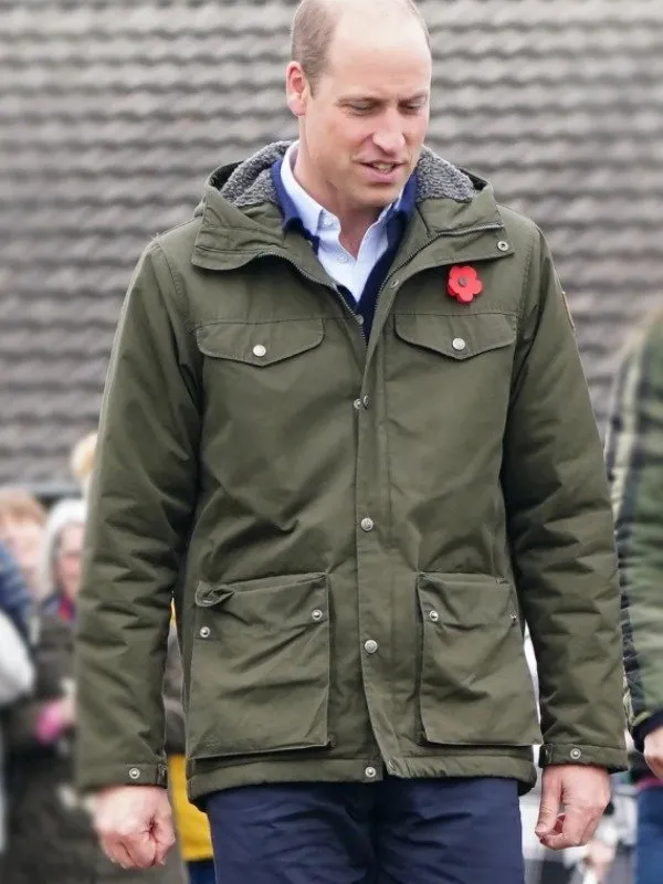 Prince William’s Scotland Green Hooded Jacket - Jacket Hub