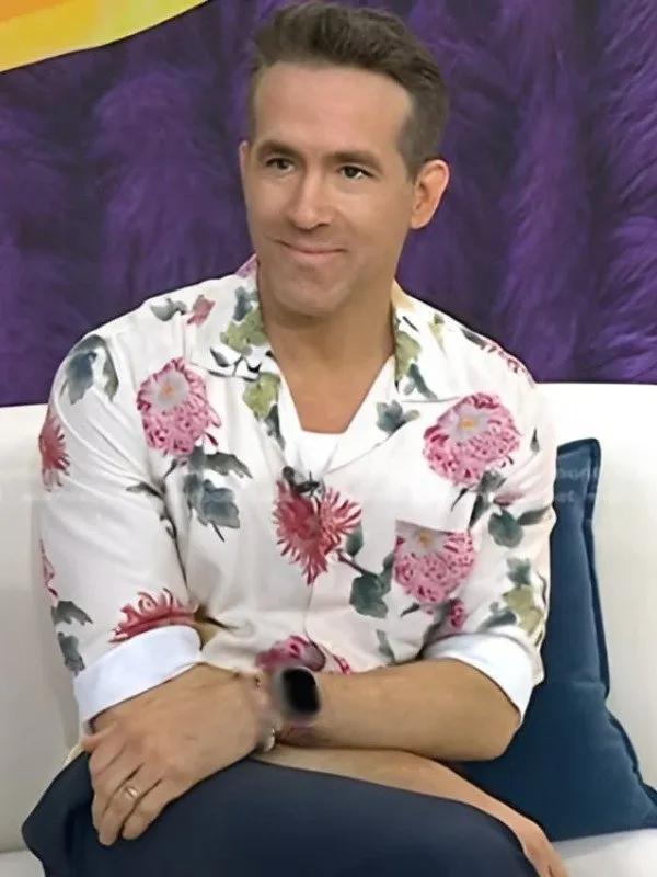 Today Show Ryan Reynolds Floral Shirt - Jacket Hub
