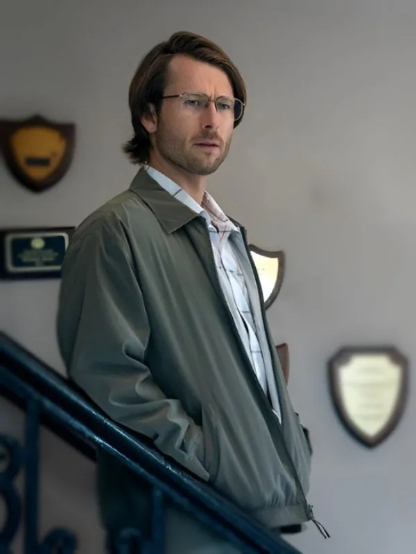 Hit Man 2024 Glen Powell Green Jacket - Jacket Hub