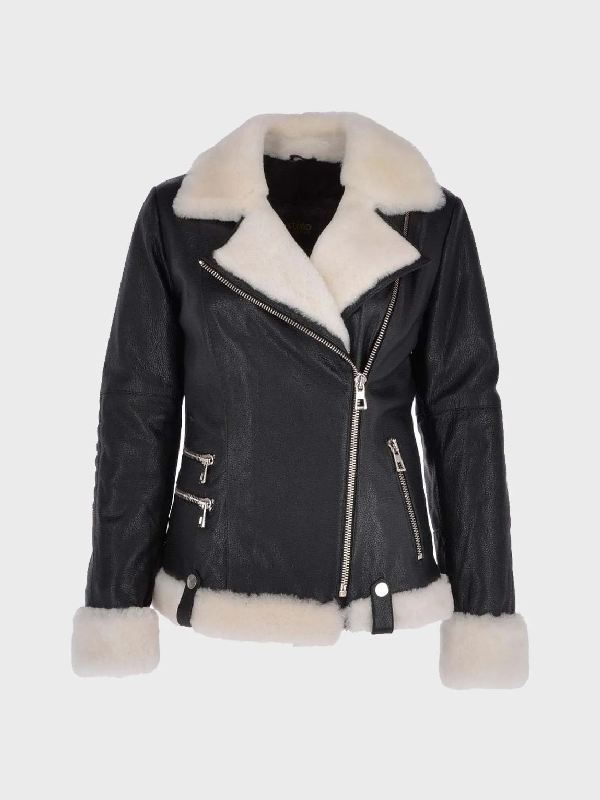 Womens Shearling Jackets Archives - Jacket Hub