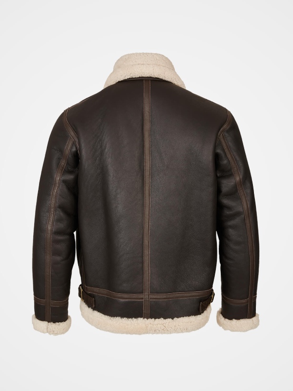 Classic Men's Shearling Aviator Jacket - Jacket Hub