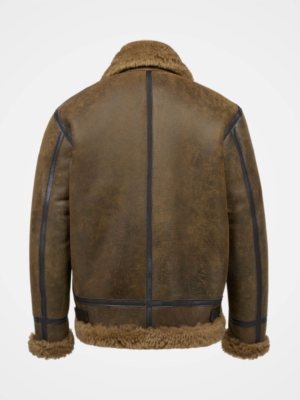 Men's Shearling Aviator Classic Jacket - Jacket Hub