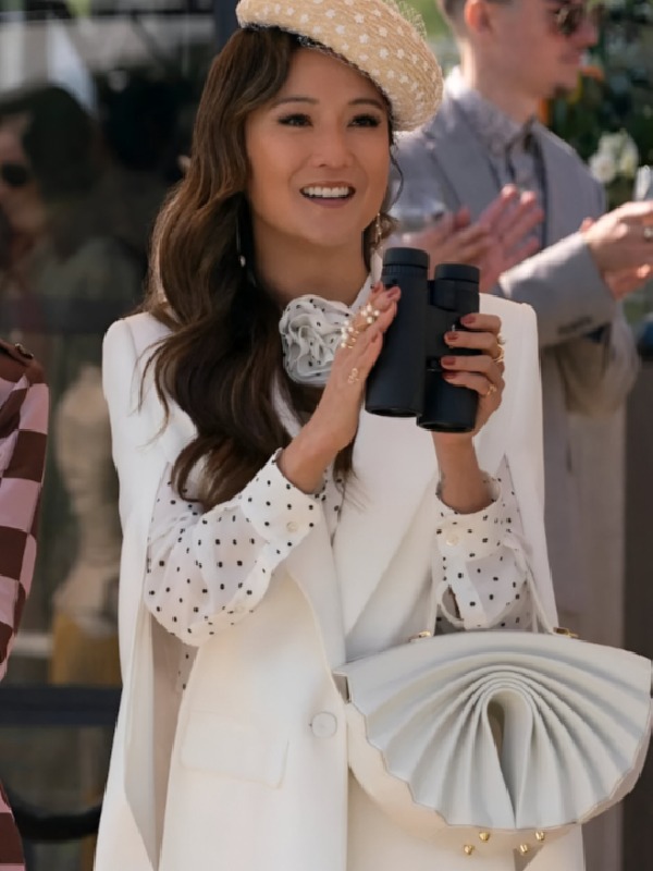 Emily In Paris S04 Mindy Chen Cape Coat - Jacket Hub