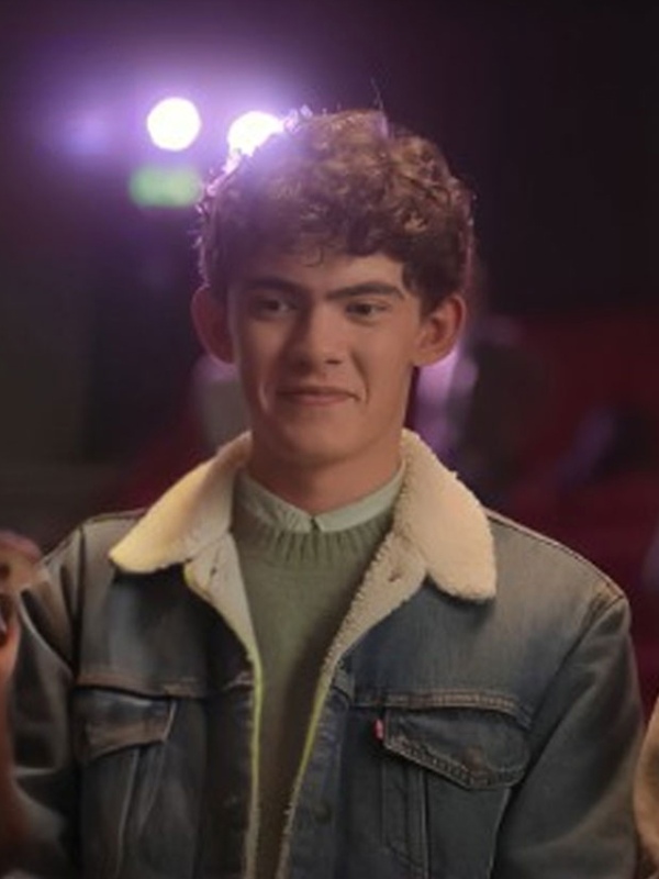 Heartstopper S03 Charlie Spring Denim Sherpa Jacket - Jacket Hub