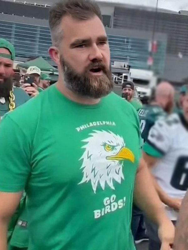 Jason Kelce Philadelphia Go Birds Green T-Shirt - Jacket Hub