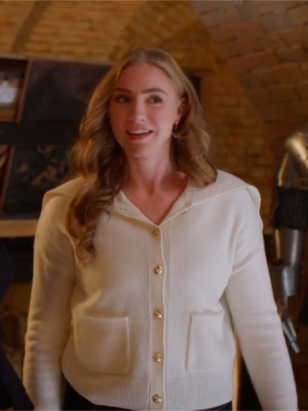 Love On The Danube Royal Getaway Jessica Sipos White Cardigan