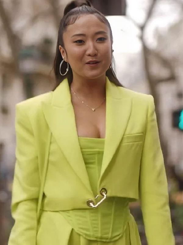 Emily In Paris S04 Ashley Park Neon Cropped Jacket - Jacket Hub