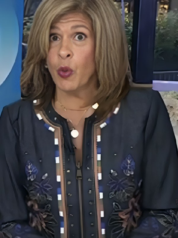 The Today Show Hoda Kotb Denim Embroidered Jacket