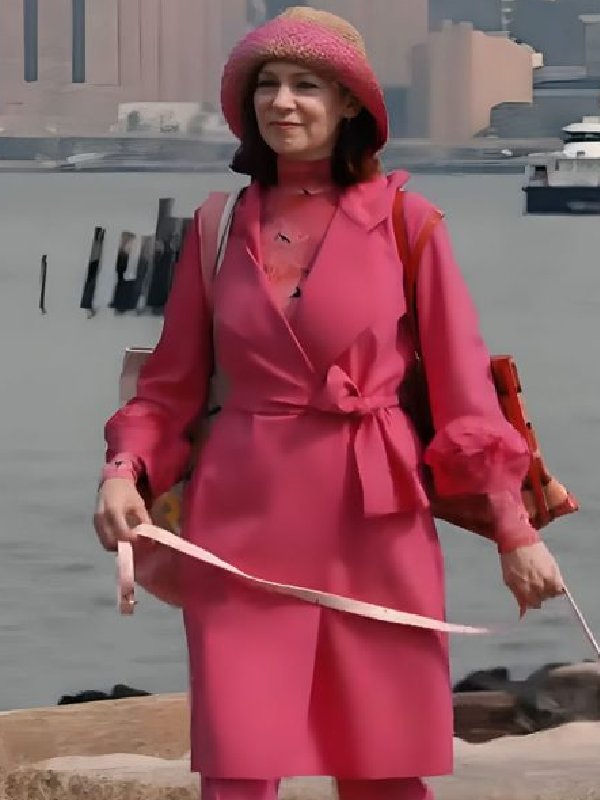 Elsbeth S02 Carrie Preston Pink Trench Coat - Jacket Hub