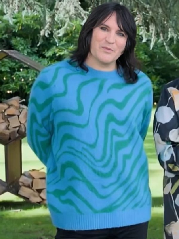 Great British Bake Off Noel Fielding Zebra Print Jumper - Jacket Hub