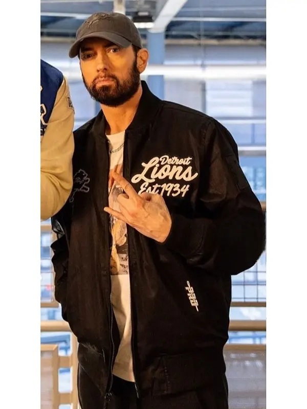 Eminem Detroit Lions Paint The City Jacket - Jacket Hub