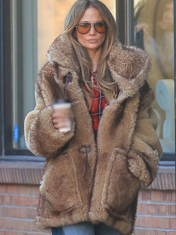 Jennifer Lopez Aspen Fur Coat - Jacket Hub