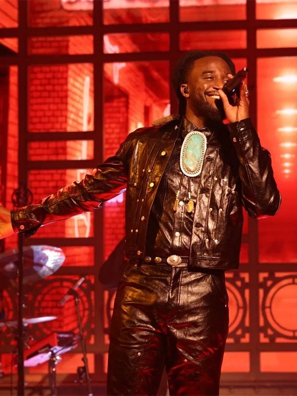 SNL 2024 Shaboozey Leather Jacket - Jacket Hub