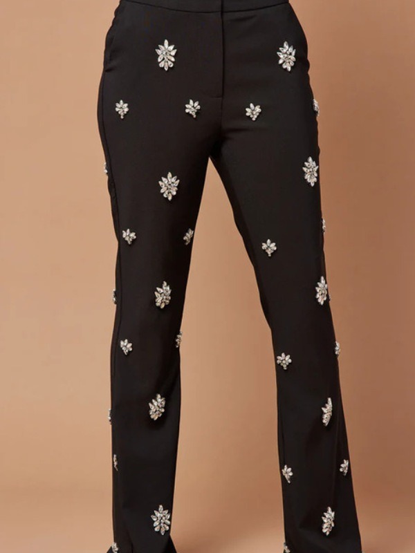 AEW Rampage 2024 Shayna Edwards Black Embellished Suit
