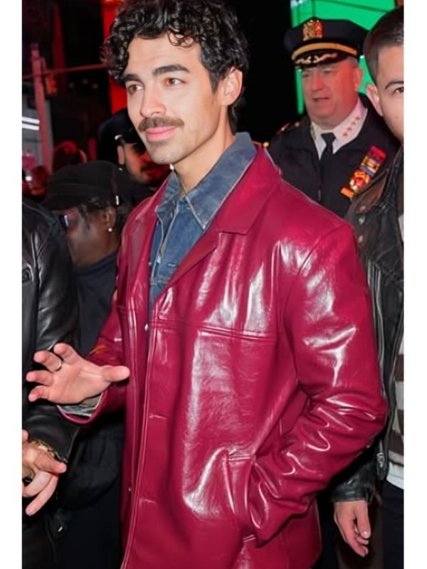 Joe Jonas Times Square Performance Leather Jacket - Jacket Hub