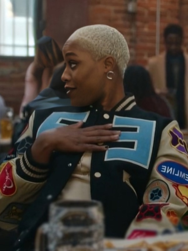Harlem S3 Jerrie Johnson Black Letterman Jacket - Jacket Hub