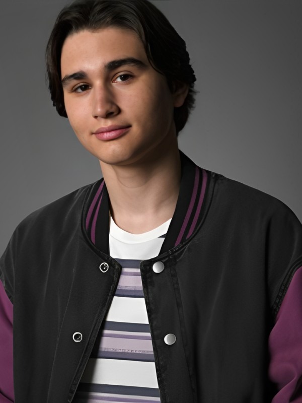 High Potential Cole Purple & Black Varsity Jacket - Jacket Hub