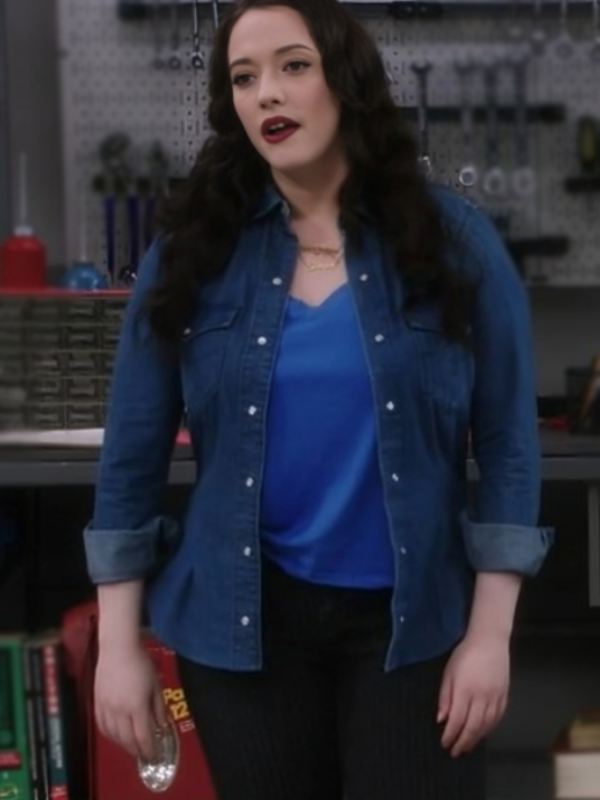 Shifting Gears 2025 Kat Dennings Denim Shirt - Jacket Hub