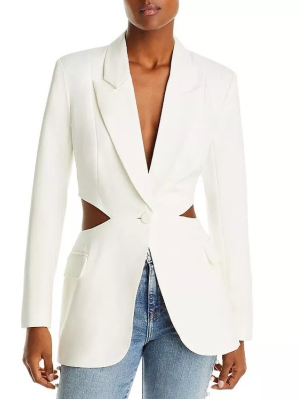 Selling The City 2025 Abigail Godfrey White Cutout Blazer
