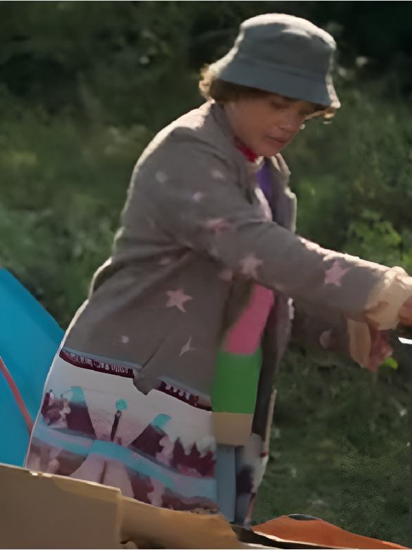 Amandaland 2025 Rochenda Sandall Pink Star Fringed Coat
