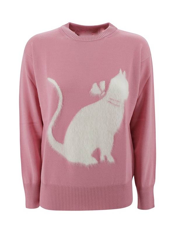 Access Hollywood 2025 Bryce Dallas Howard Pink Cat Sweater
