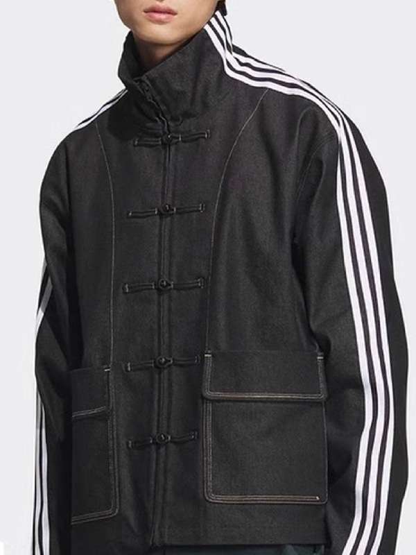 Chinese New Year Black Denim Jacket - Jacket Hub