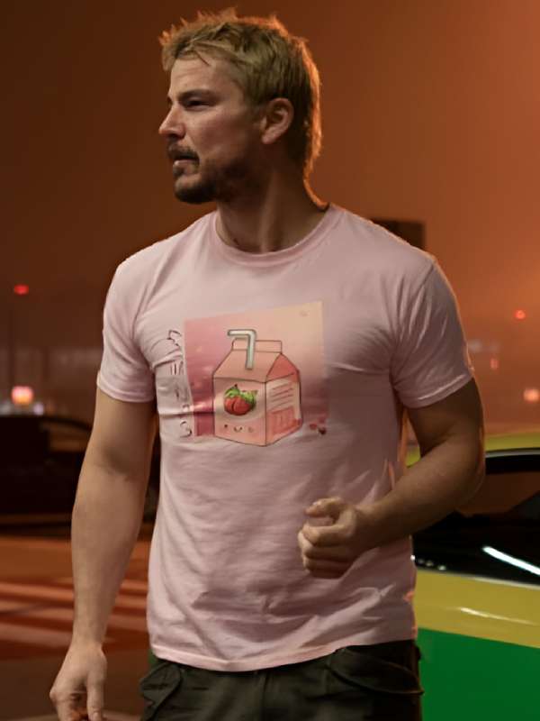 Fight Or Flight 2025 Josh Hartnett Pink Strawberry Milk T-Shirt