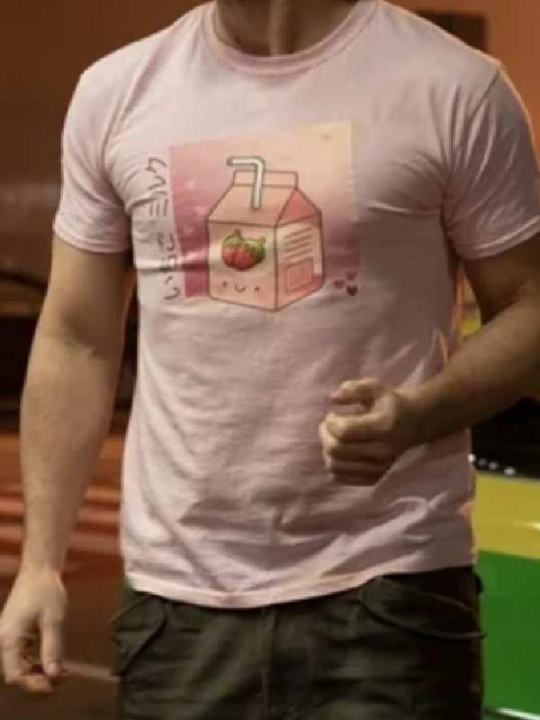 Fight Or Flight 2025 Josh Hartnett Pink Strawberry Milk T-Shirt
