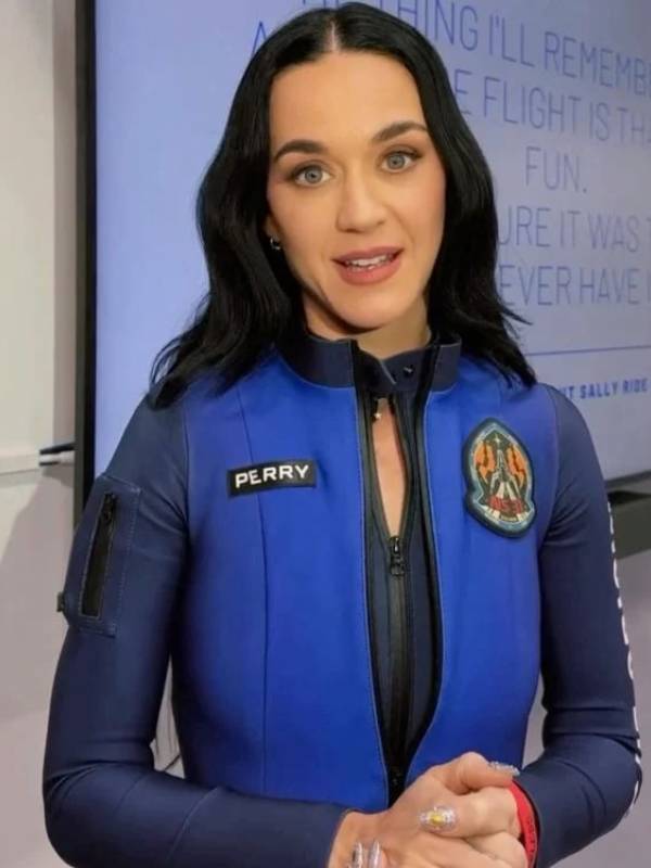 Katy Perry Blue Origin Space Jumpsuit - Jacket Hub