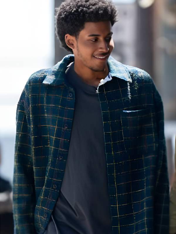 Forever 2025 Michael Cooper Jr. Check Shacket - Jacket Hub