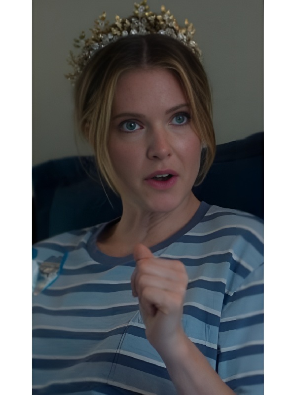 Sirens Meghann Fahy Striped Shirt - Jacket Hub