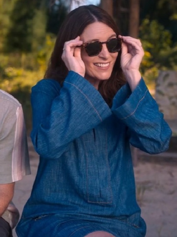 The Four Seasons Tina Fey Denim Dress - Jacket Hub