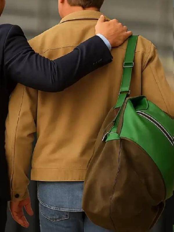 F1 The Movie 2025 Brad Pitt Suede Leather Jacket