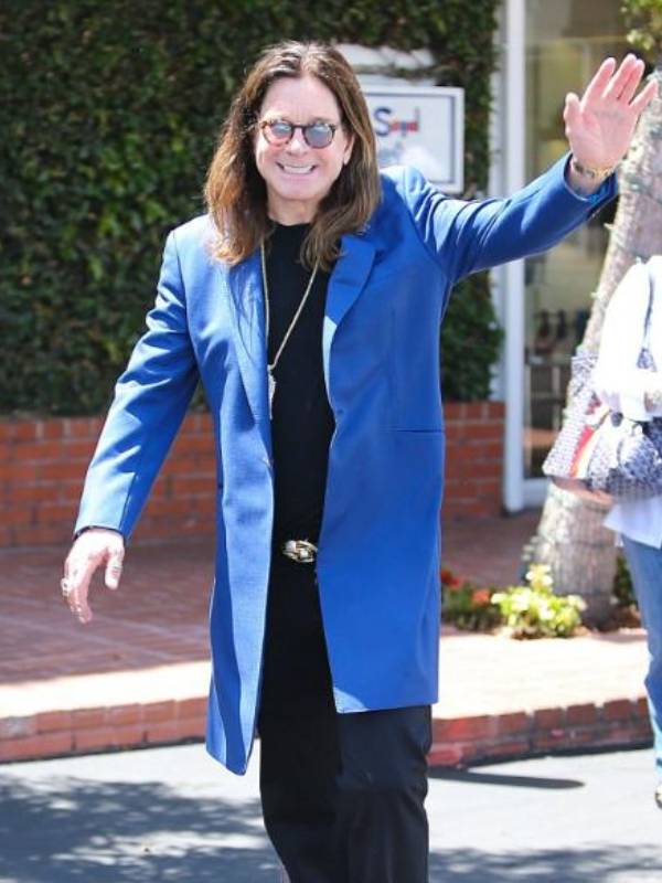 Ozzy Osbourne Royal Blue Overcoat - Jacket Hub