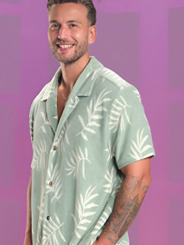 Perfect Match S03 Cody Wright Palm Print Shirt - Jacket Hub