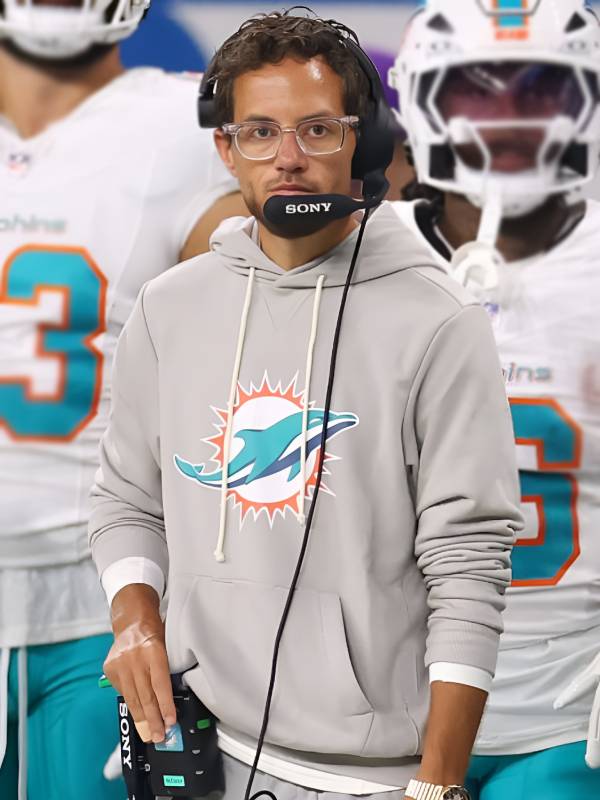 Mike McDaniel Miami Dolphins Initial Home Sideline Hoodie
