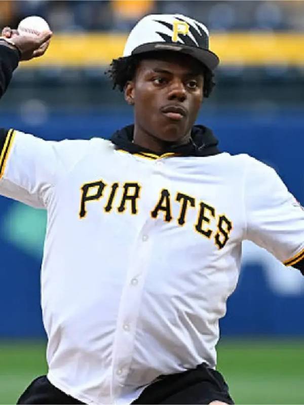 IShowSpeed Pittsburgh Pirates White Jersey - Jacket Hub