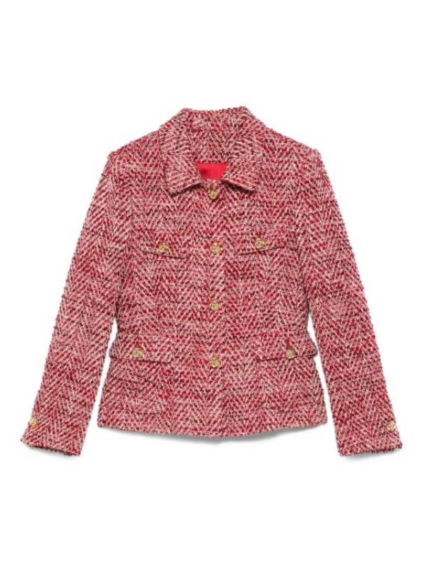 Boston Blue 2025 Gloria Reuben Pink Tweed Jacket