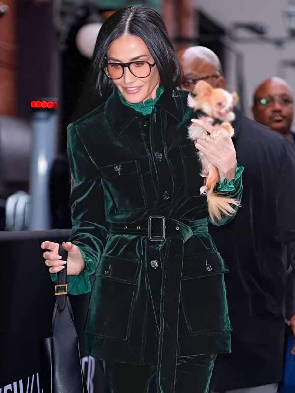 Demi Moore NYC Green Jacket - Jacket Hub