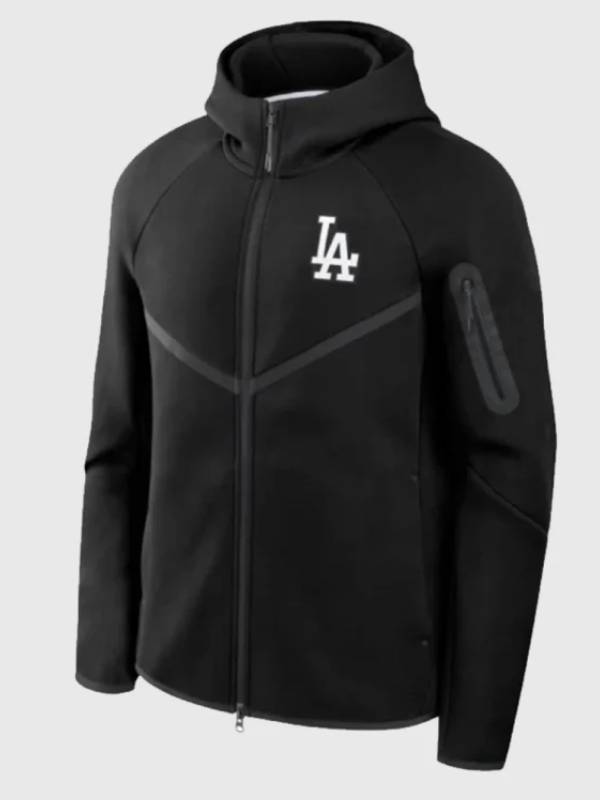 Los Angeles Dodgers Black Windrunner Hoodie Jacket