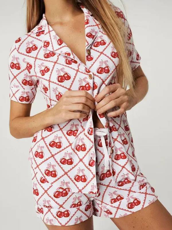 Alex Hall Selling The OC S04 Cherry Print Short Set