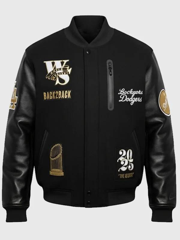 Dodgers World Series 2025 Varsity Jacket - Back To Back Victory