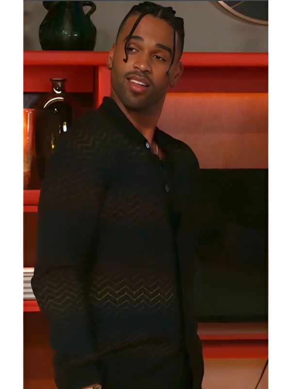 Beyond the Gates 2025 David Lami Friebe Black Polo Cardigan