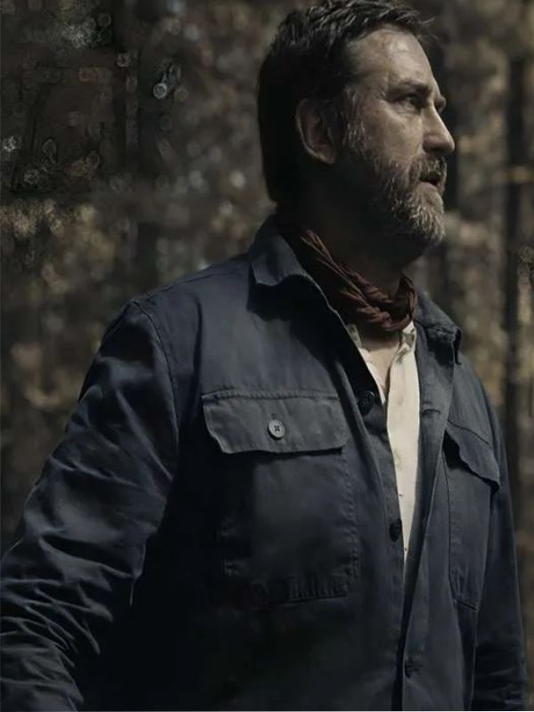 Greenland 2 Migration 2026 Gerard Butler Black Jacket