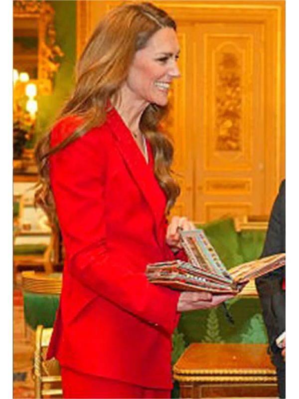 England Women’s Rugby Team Reception Kate Middleton Red Blazer