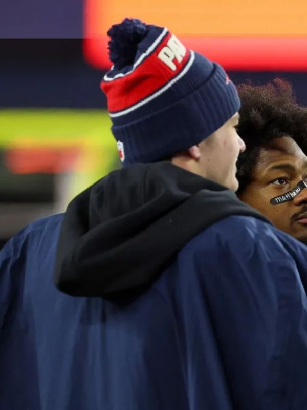 New England Patriots Drake Maye Cape Coat - Jacket Hub