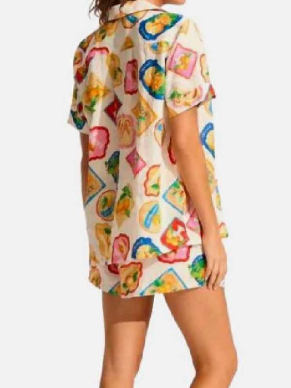 People We Meet on Vacation 2026 Emily Bader Printed Shirt