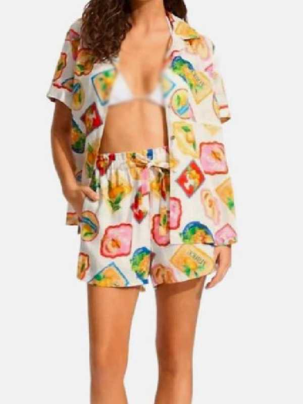 People We Meet on Vacation 2026 Emily Bader Printed Shirt